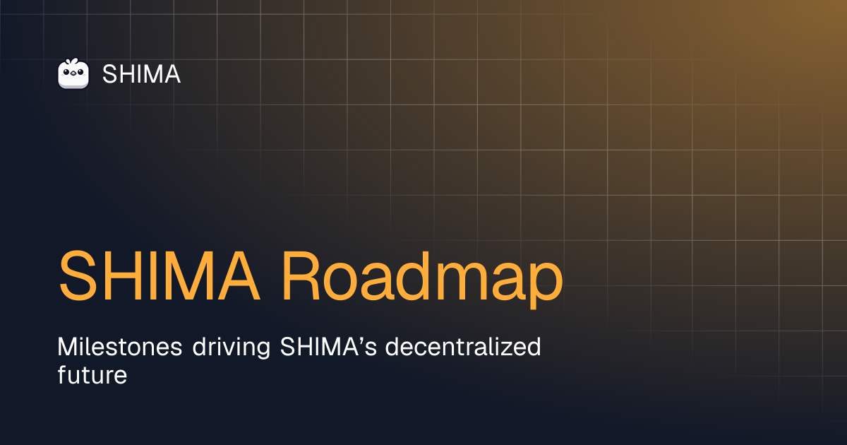 SHIMA Roadmap | SHIMA